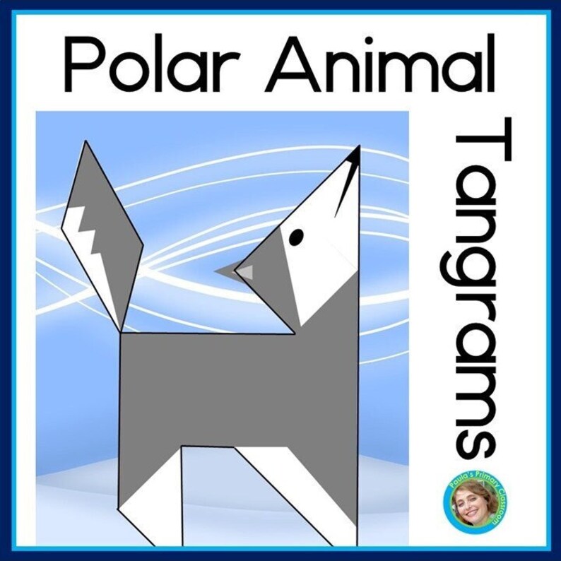 Polar Animal Tangram Puzzles Printable 2D Shapes Math Center Tangrams ...