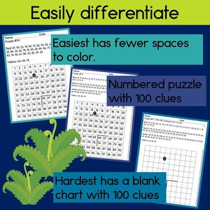 Dinosaurs 100s Chart | Hundreds Charts | 100 Chart Mystery Pictures - Etsy