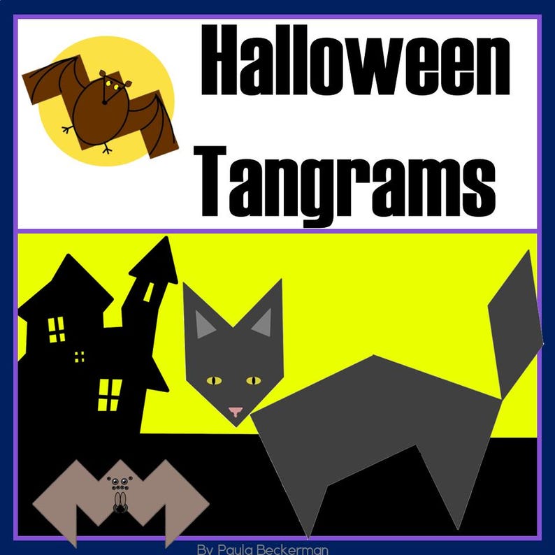Halloween Tangram Puzzles | 2D Shapes Center | Hands on Math Tangrams ...