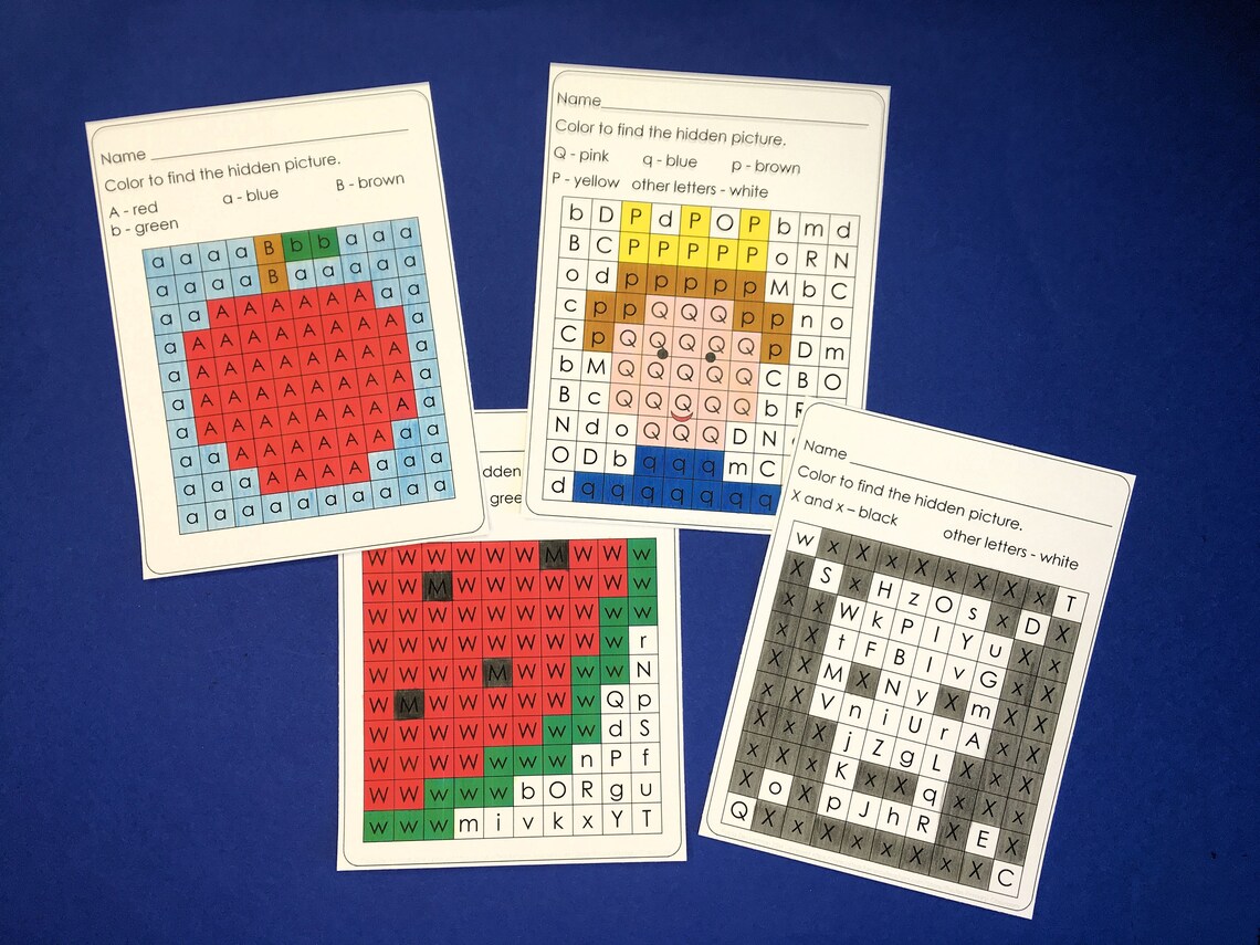 Alphabet Mystery Pictures | Color by Letter | Letter Recognition ...