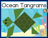 Ocean Tangram Puzzles Printable 2D Shapes Math Center - Etsy