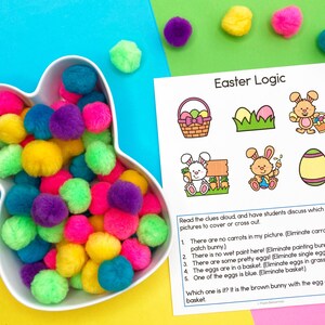 Easter Logic Puzzles Math Critical Thinking Brainteasers | Spring Logic ...