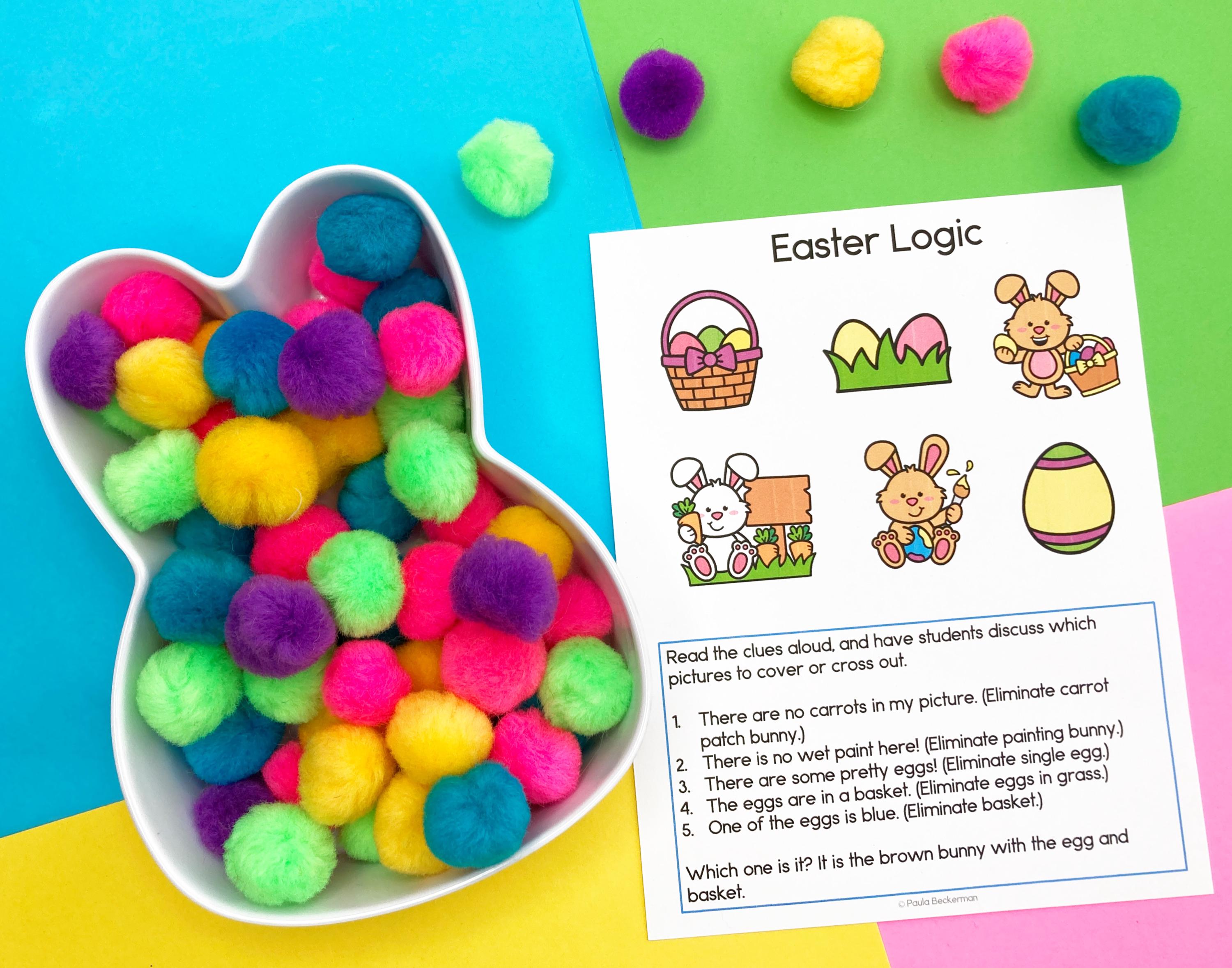 Easter Logic Puzzles Math Critical Thinking Brainteasers | Spring Logic ...