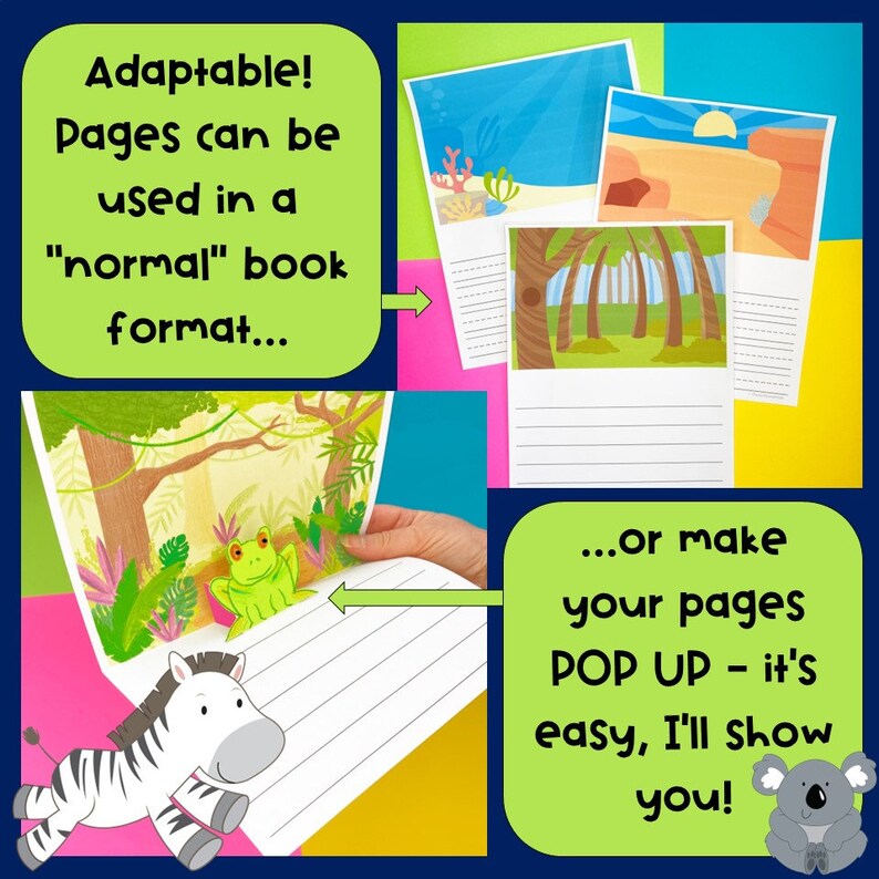 Animal Research Project With Habitat Diorama Pop up Report - Etsy