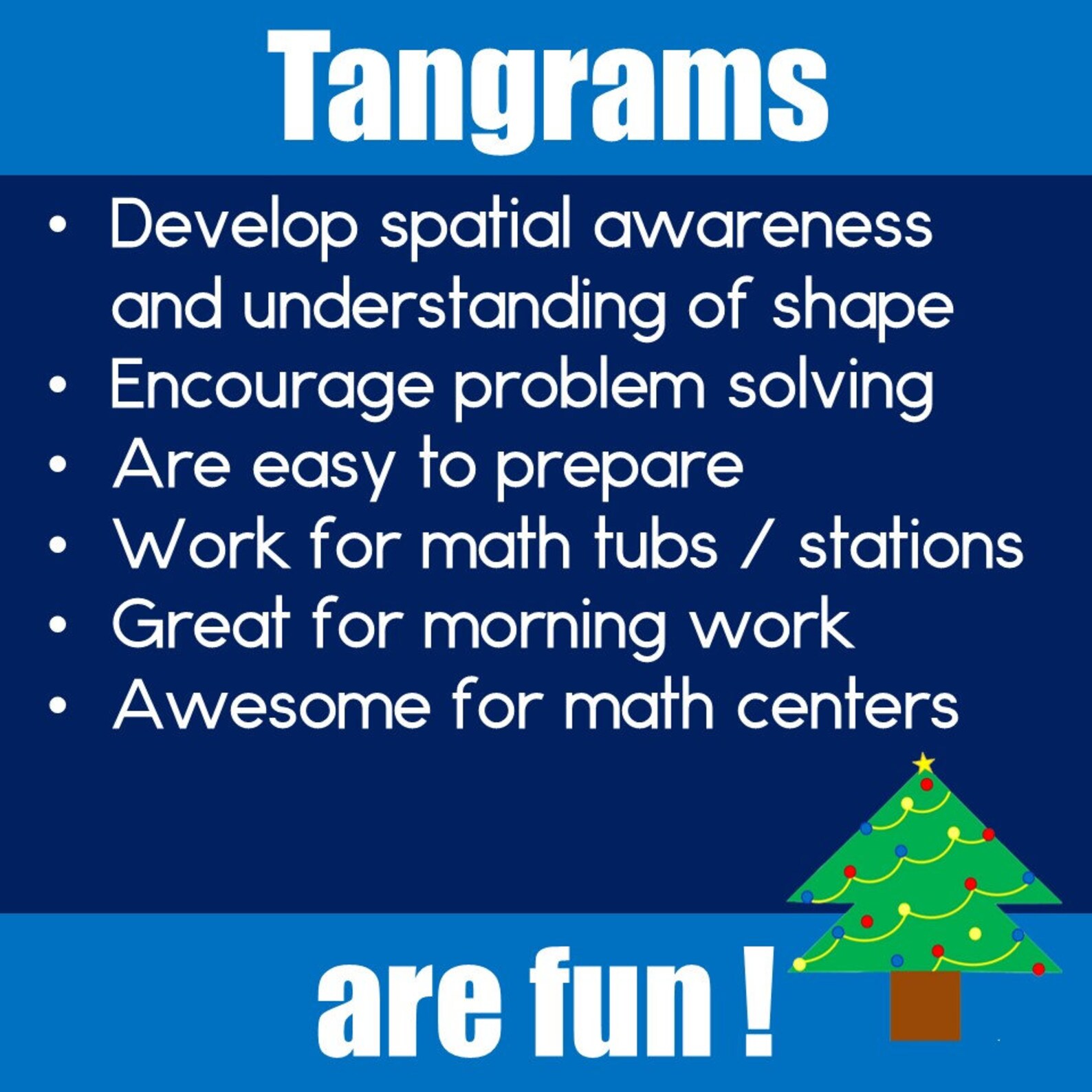 Christmas Tangram Puzzles | Printable Tangrams | 2D Shapes Math Center ...