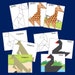 Zoo Animal Tangram Puzzles 2D Shapes Math Center - Etsy