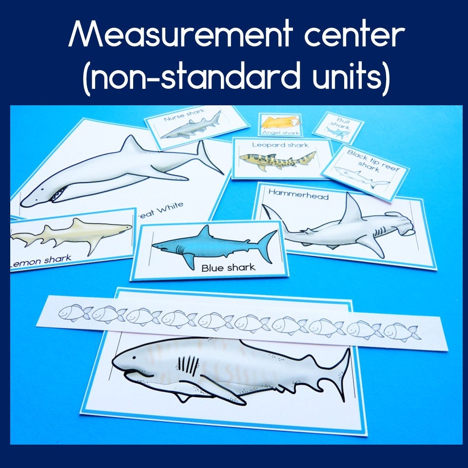 Shark Math With Measurement Graphing Addition and Subtraction - Etsy