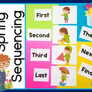 Spring Story Sequencing Speaking and Writing Activities - Etsy