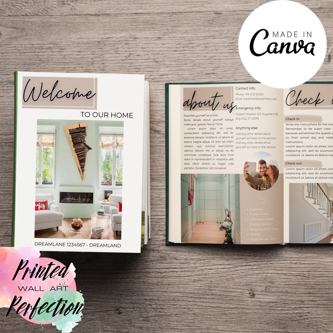Airbnb Welcome Book Template | Vrbo Welcome Book | Real Estate Canva ...