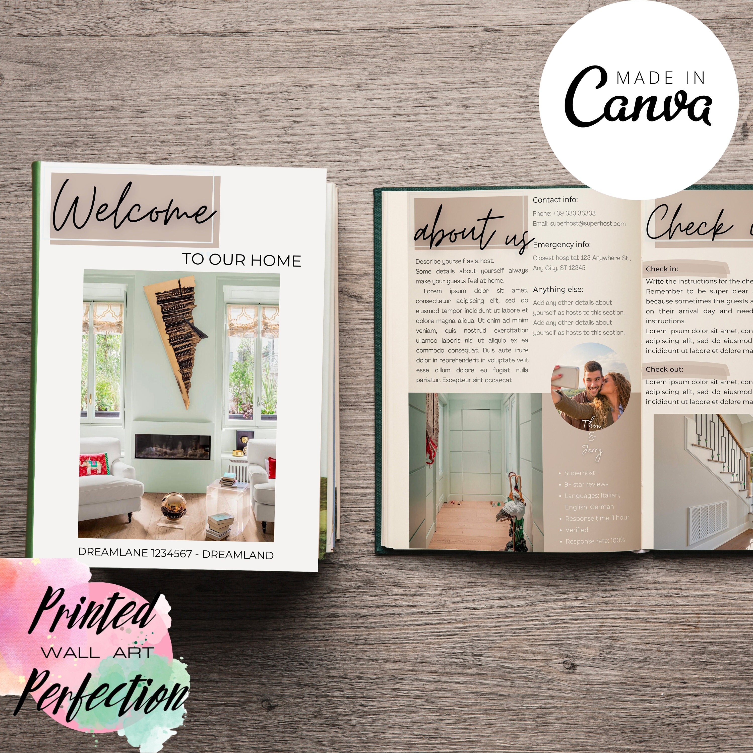 Airbnb Welcome Book Template | Vrbo Welcome Book | Real Estate Canva ...
