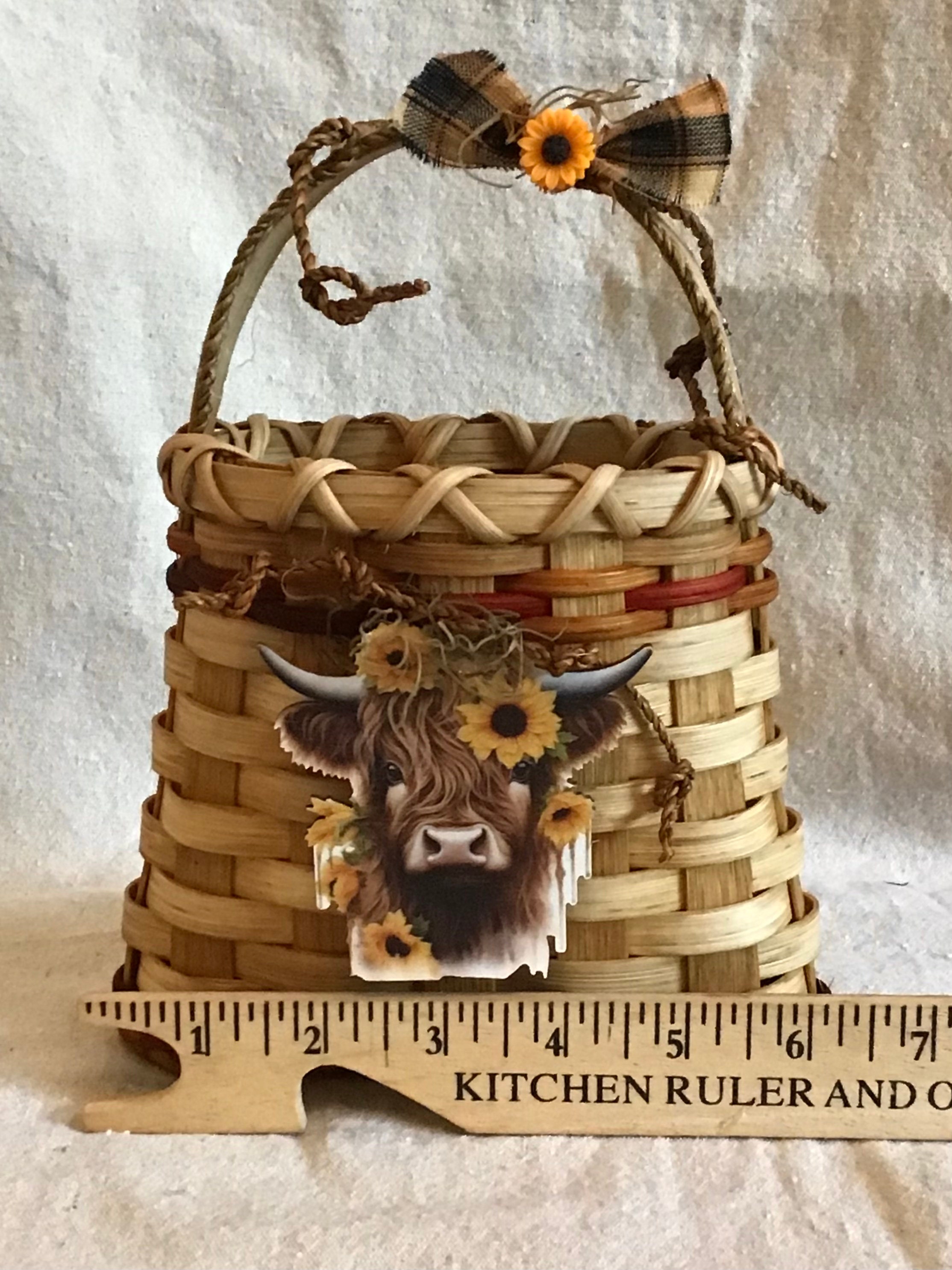 Highland Cow Basket Weaving Kit - Etsy