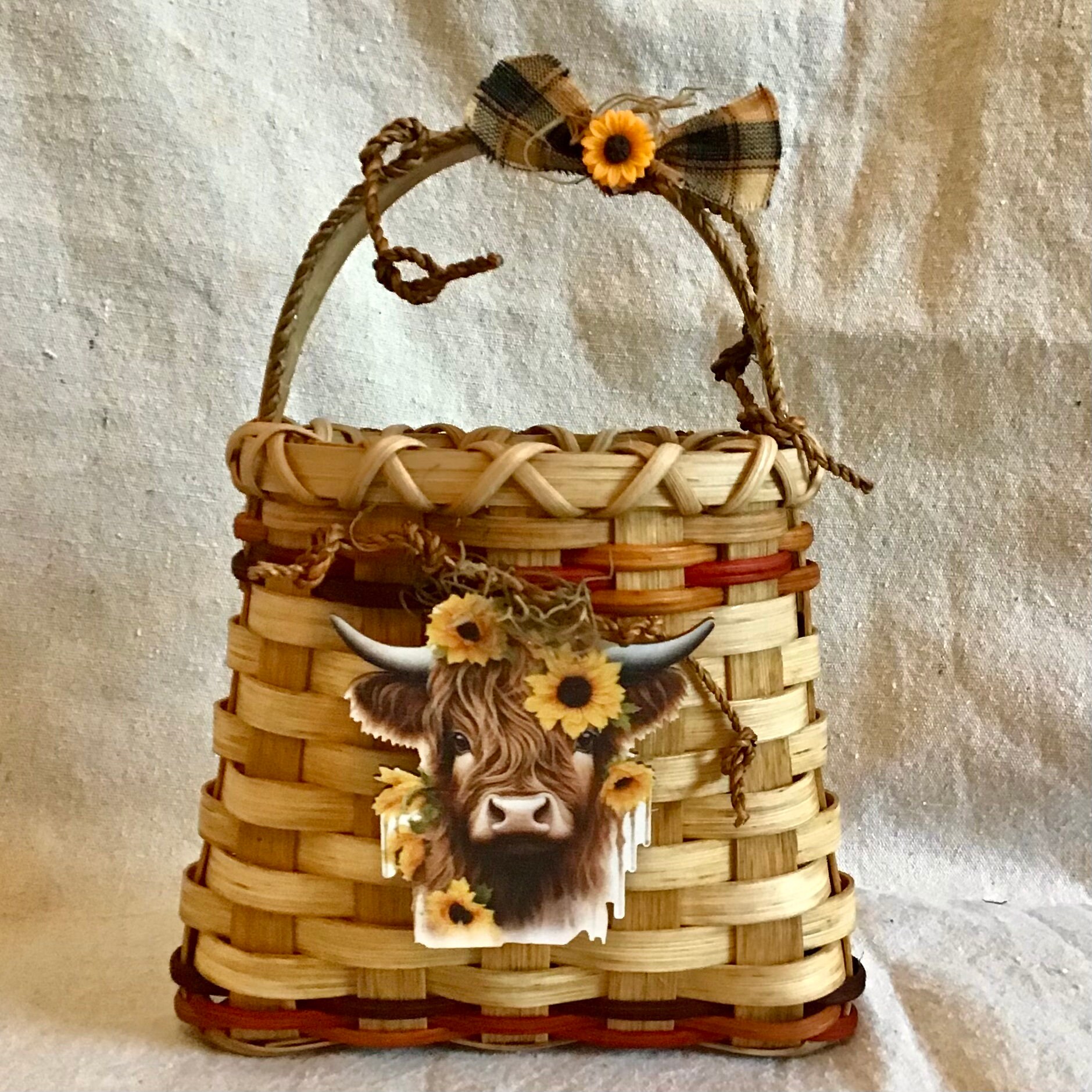 Highland Cow Basket Weaving Kit - Etsy