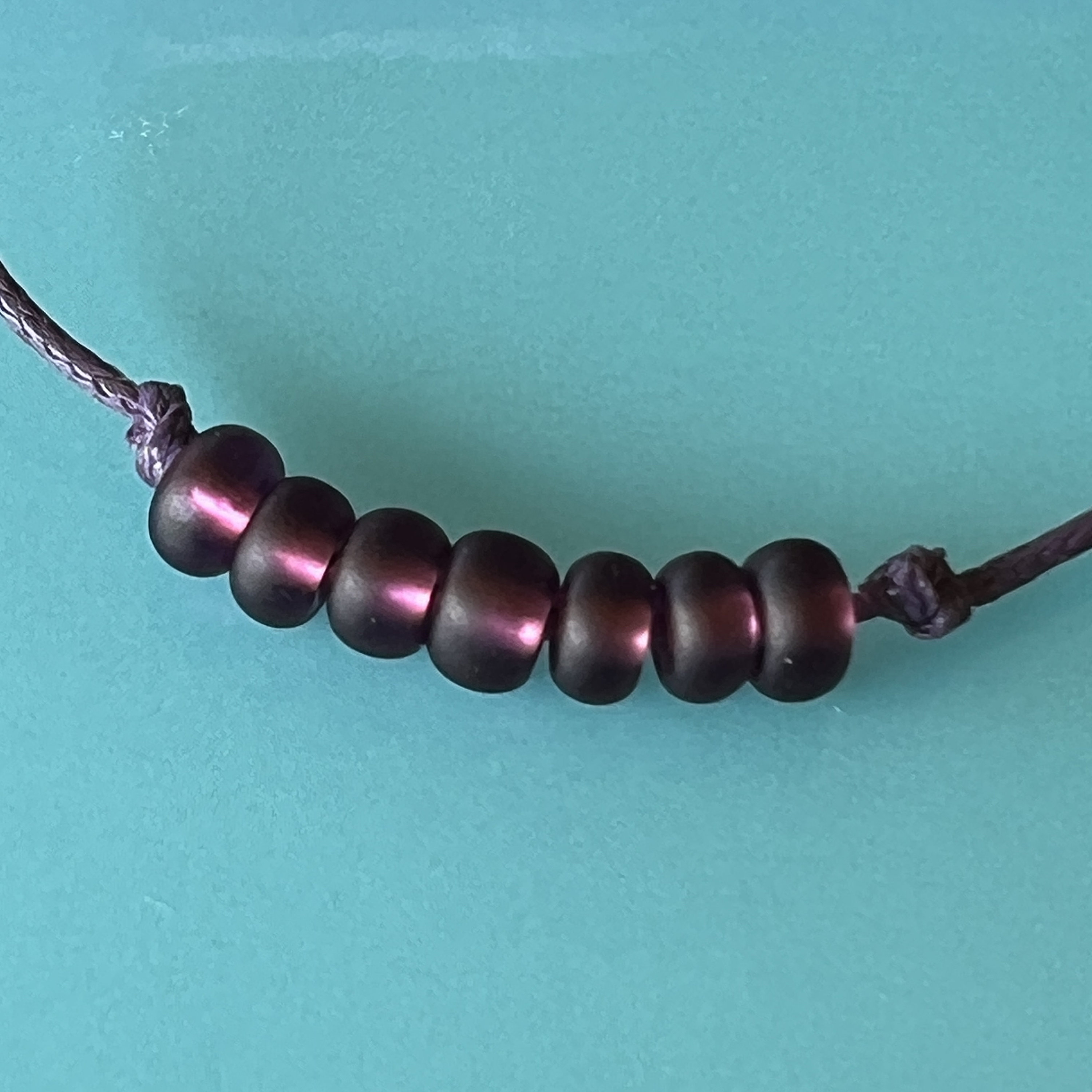 7 Bead Purple BTS Subtle Bracelet - Etsy