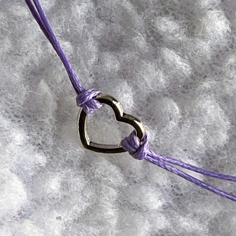 BTS Army Borahae Purple Heart Friendship Apobangpo Bracelet - Etsy