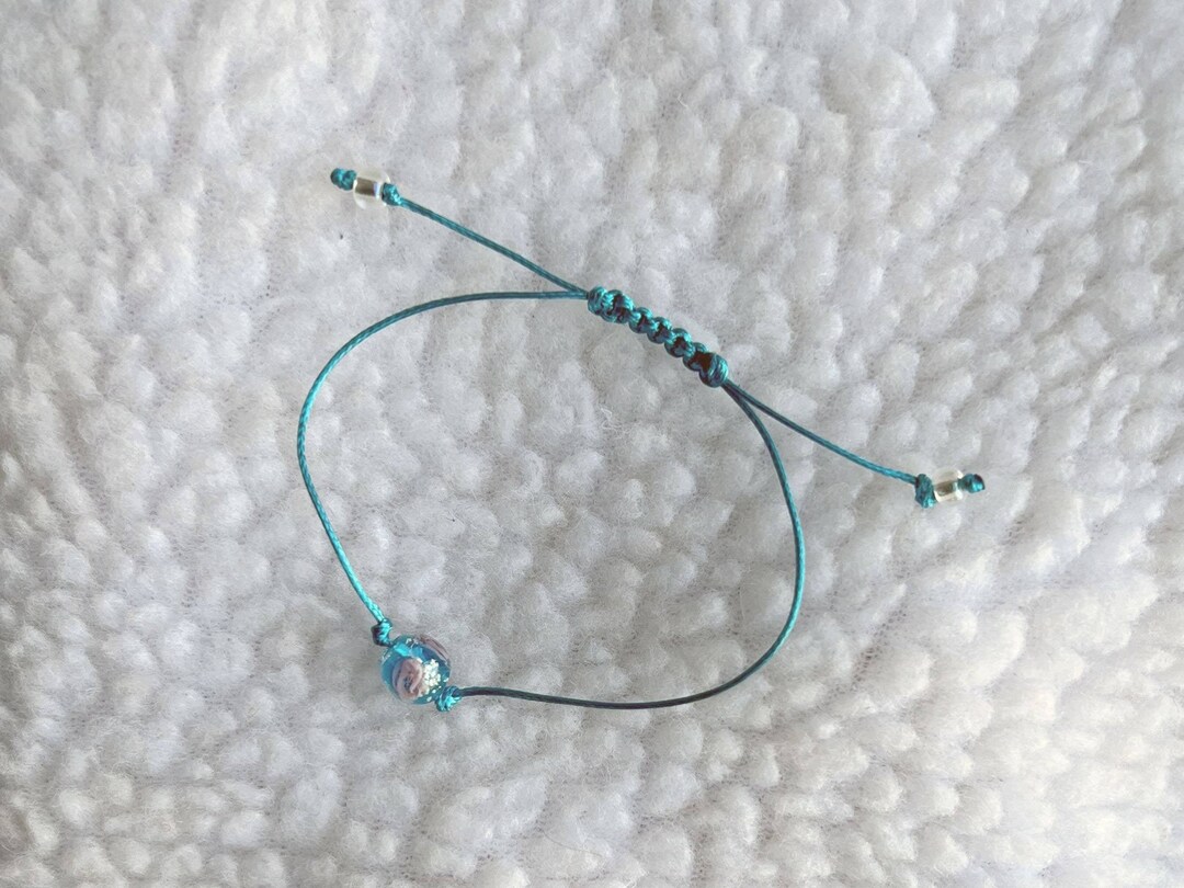 BTS J Hope Mic Color Glow in the Dark Bead Mint Green Bracelet - Etsy