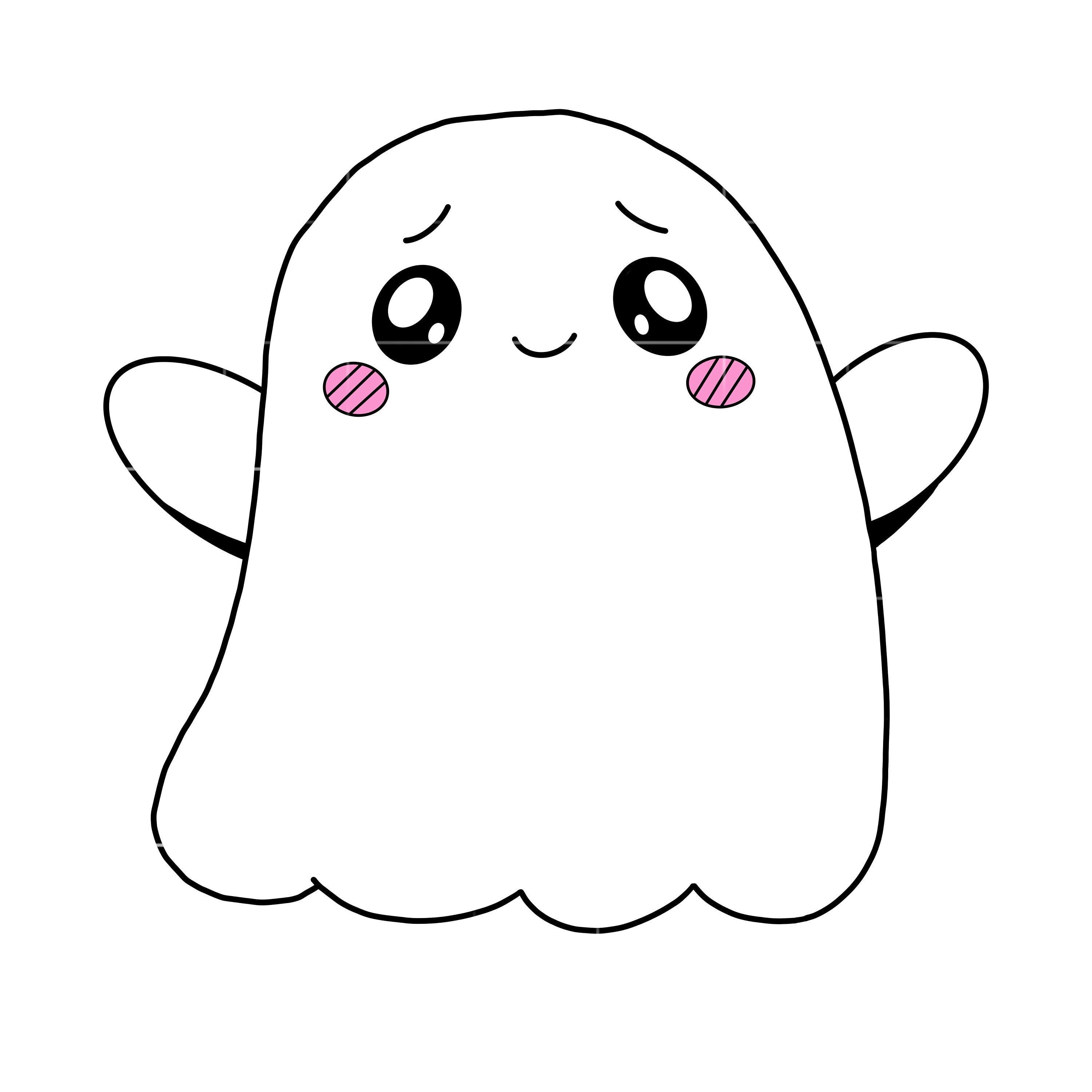 Lanky Inspired Ghosty PNG Youtube Digital Download Artwork - Etsy
