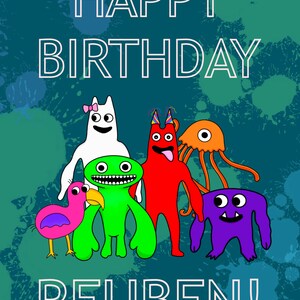 Garten of Banban Birthday Card, Digital Printable Birthday Card, Made ...