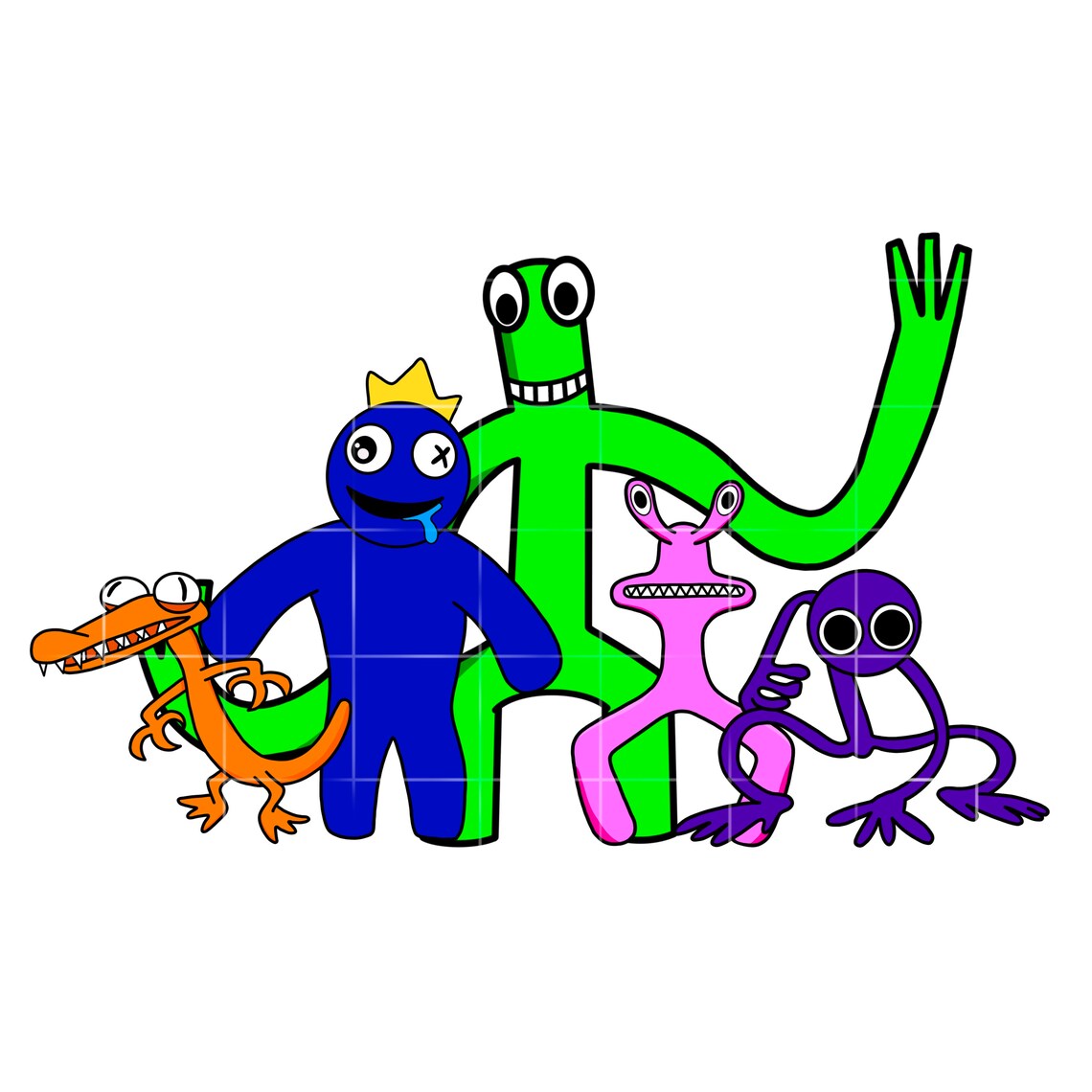 Buy Rainbow Friends Characters PNG Digital Download Image Rainbow ...