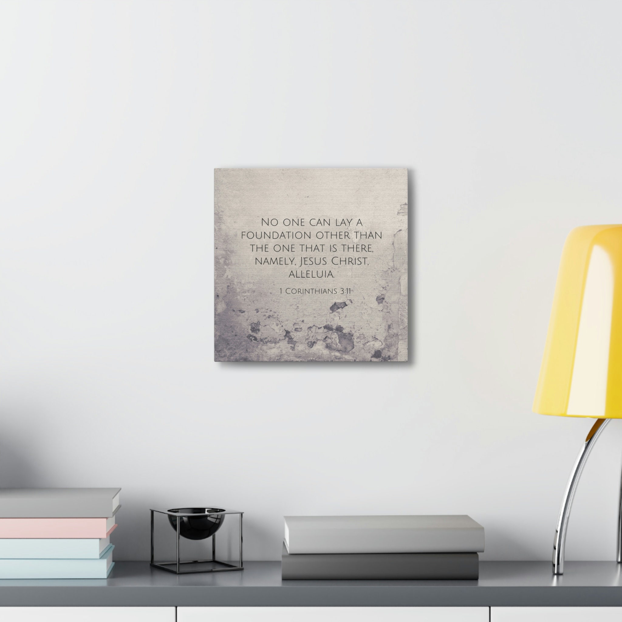 Religious Scripture Quote Wall Decor - Square Canvas Gallery Wraps - 1 ...