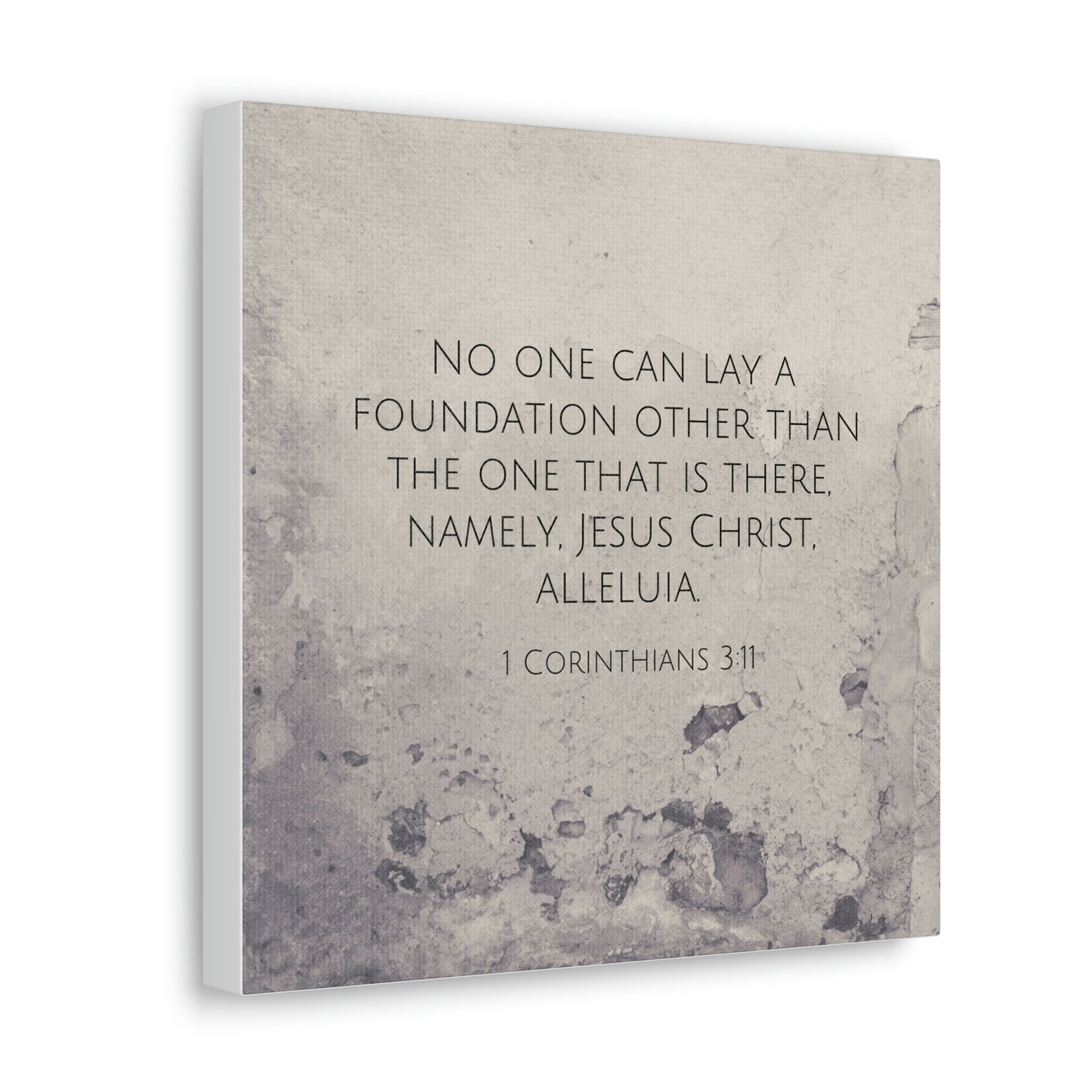 Religious Scripture Quote Wall Decor - Square Canvas Gallery Wraps - 1 ...