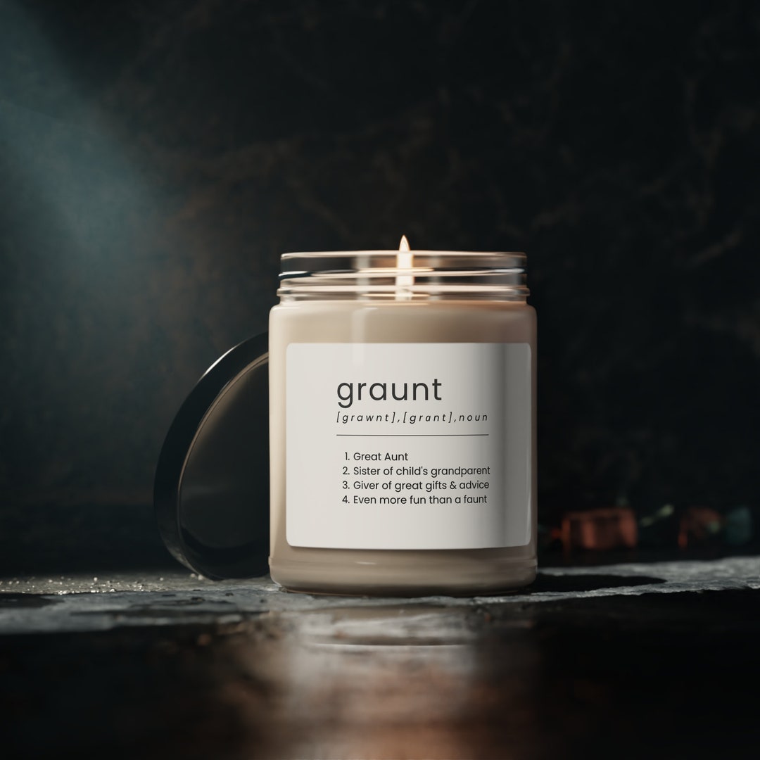 Gift for Great Aunt, A.K.A. Graunt, Scented Soy Candle, Assorted ...