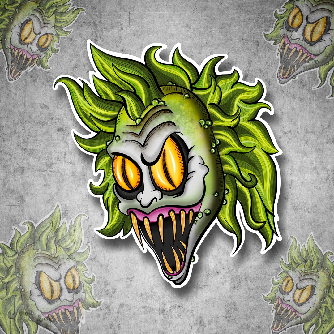 Ghostly Snake Waterproof Vinyl Sticker (103) - Etsy