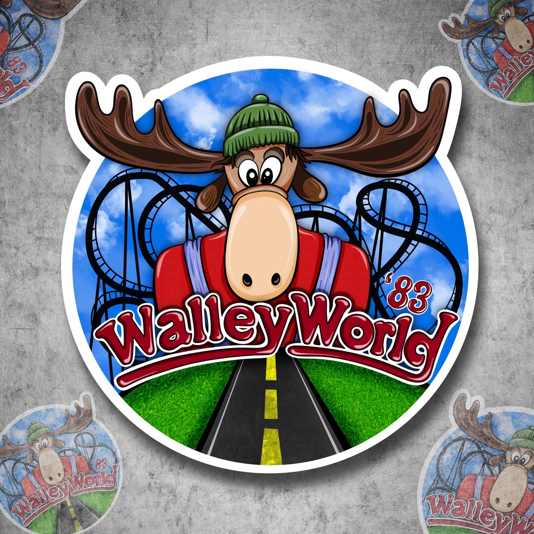 Moose World Theme Park Adventure Waterproof Vinyl Sticker (127) - Etsy