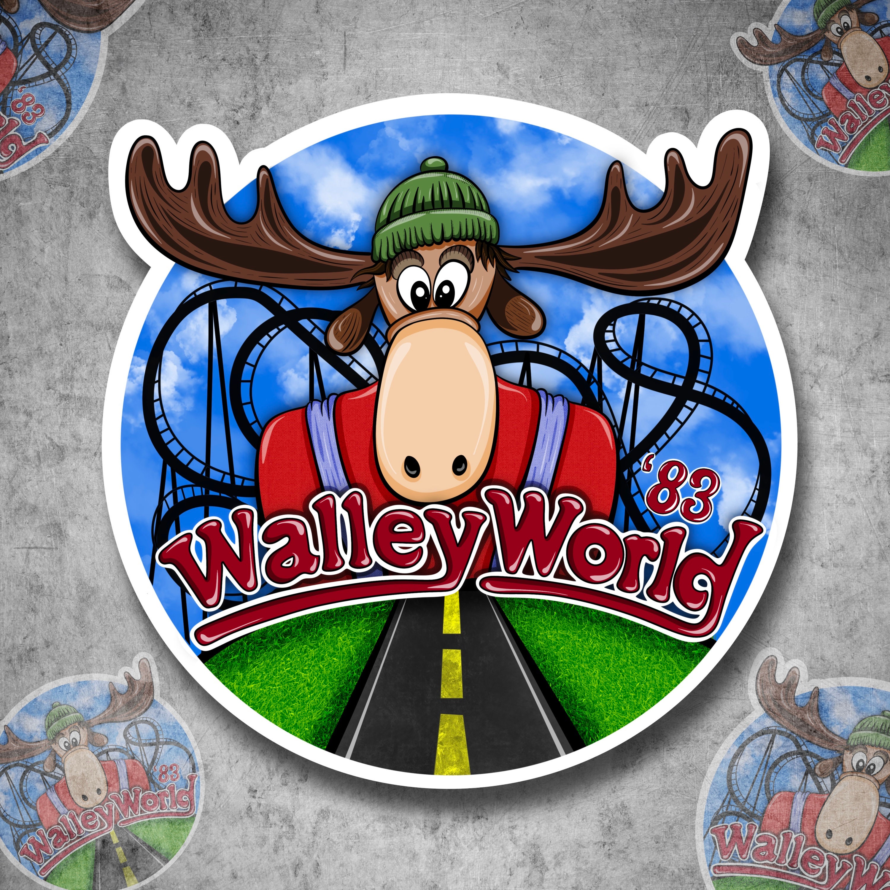 Moose World Theme Park Adventure Waterproof Vinyl Sticker (127) - Etsy