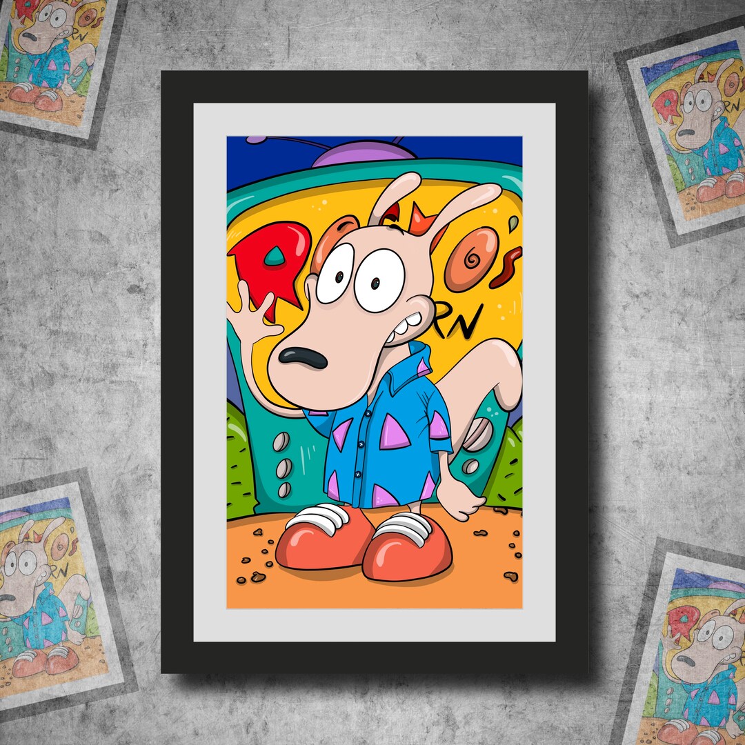 90s Wallaby Cartoon Print Various Sizes (2016) - Etsy