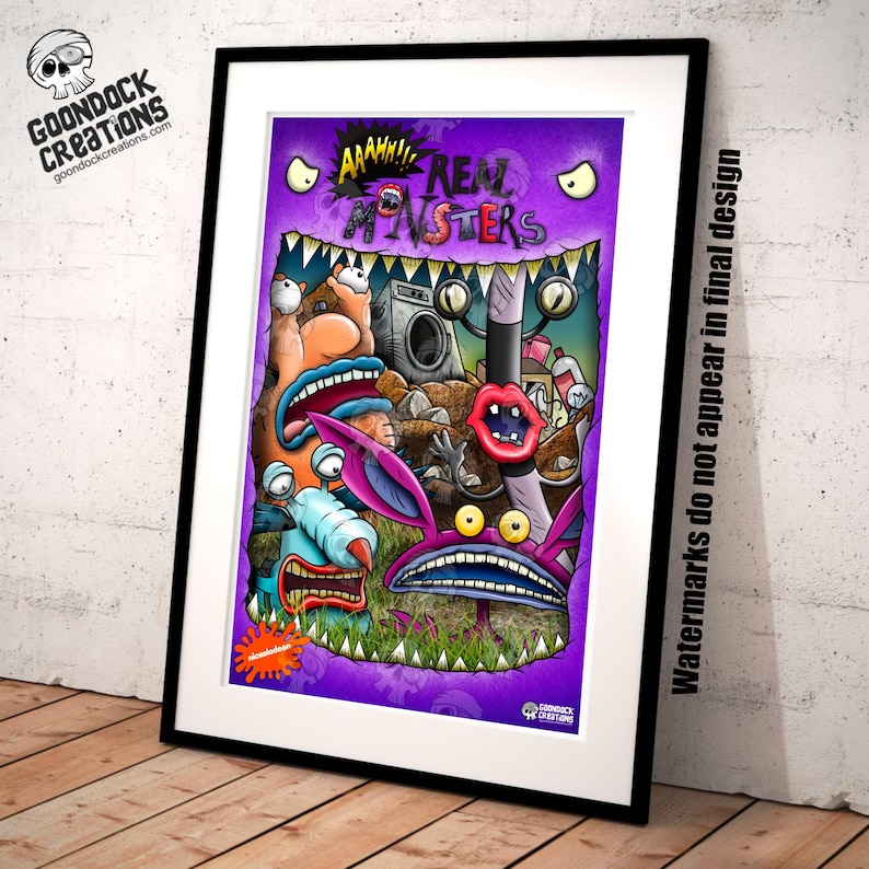 Monstrously Fun 90s Cartoon 11x17 Poster - Etsy