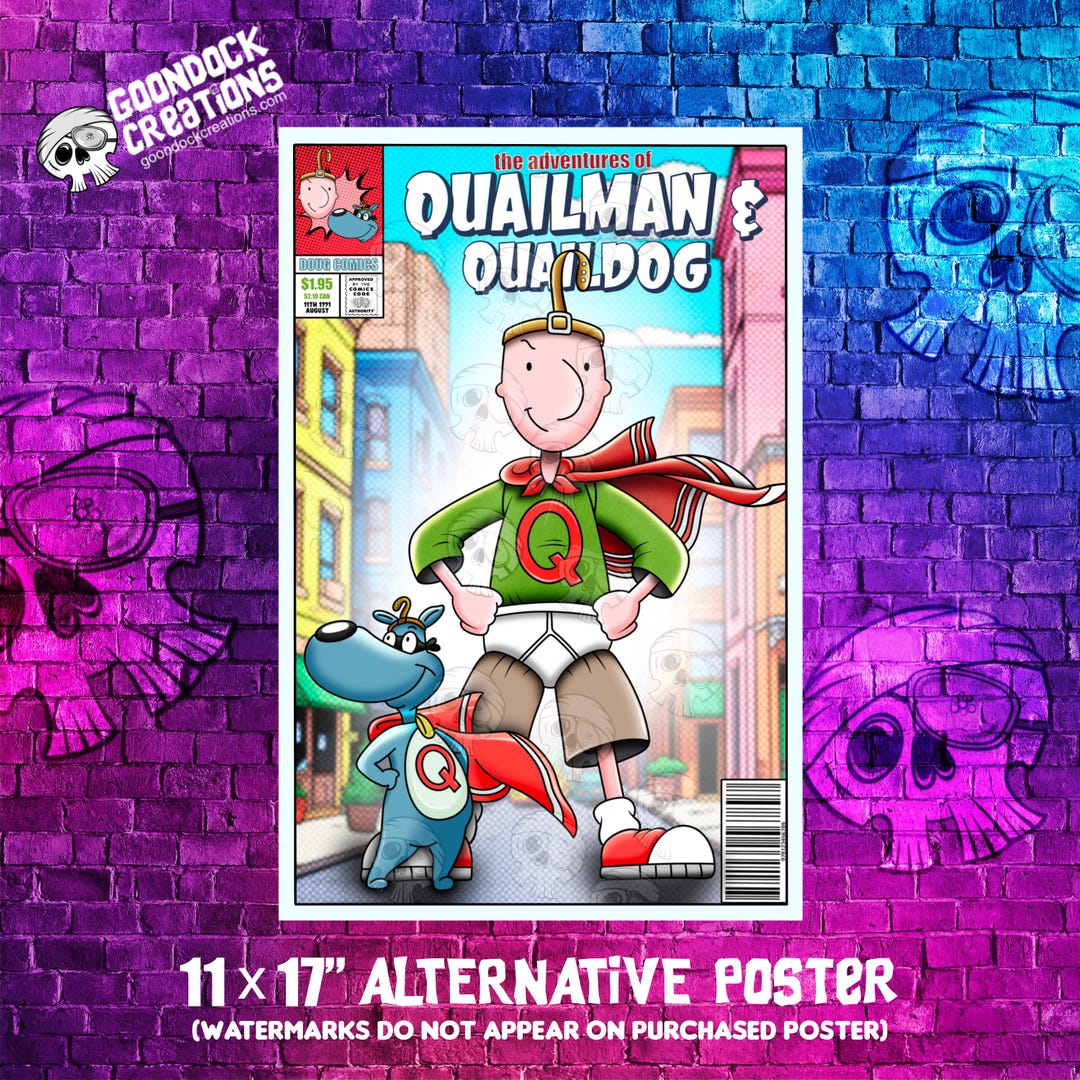 Quailman and Quaildog Comic Book Poster (various Sizes) - Etsy