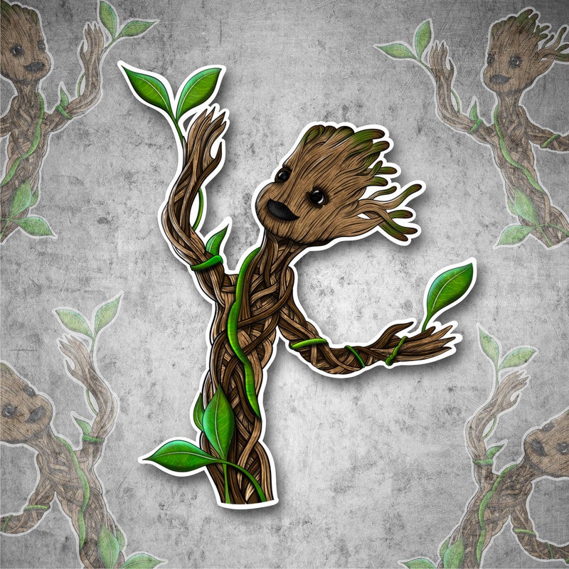 Baby Groot Decals - Etsy