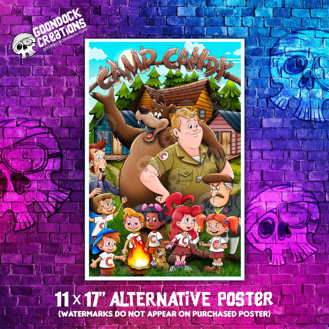 Camp Candy Cartoon 11x17 Alternative Movie Poster - Etsy