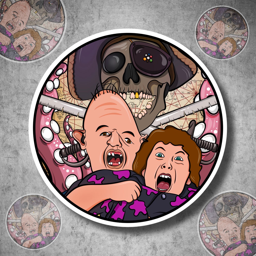 Chunk and Sloth Waterproof Vinyl Sticker (110) - Etsy