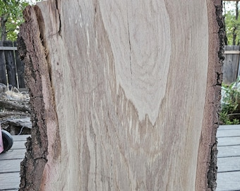 White Oak Live Edge Slab , Solid Wood Board, Table Top, Oak, Natural ...