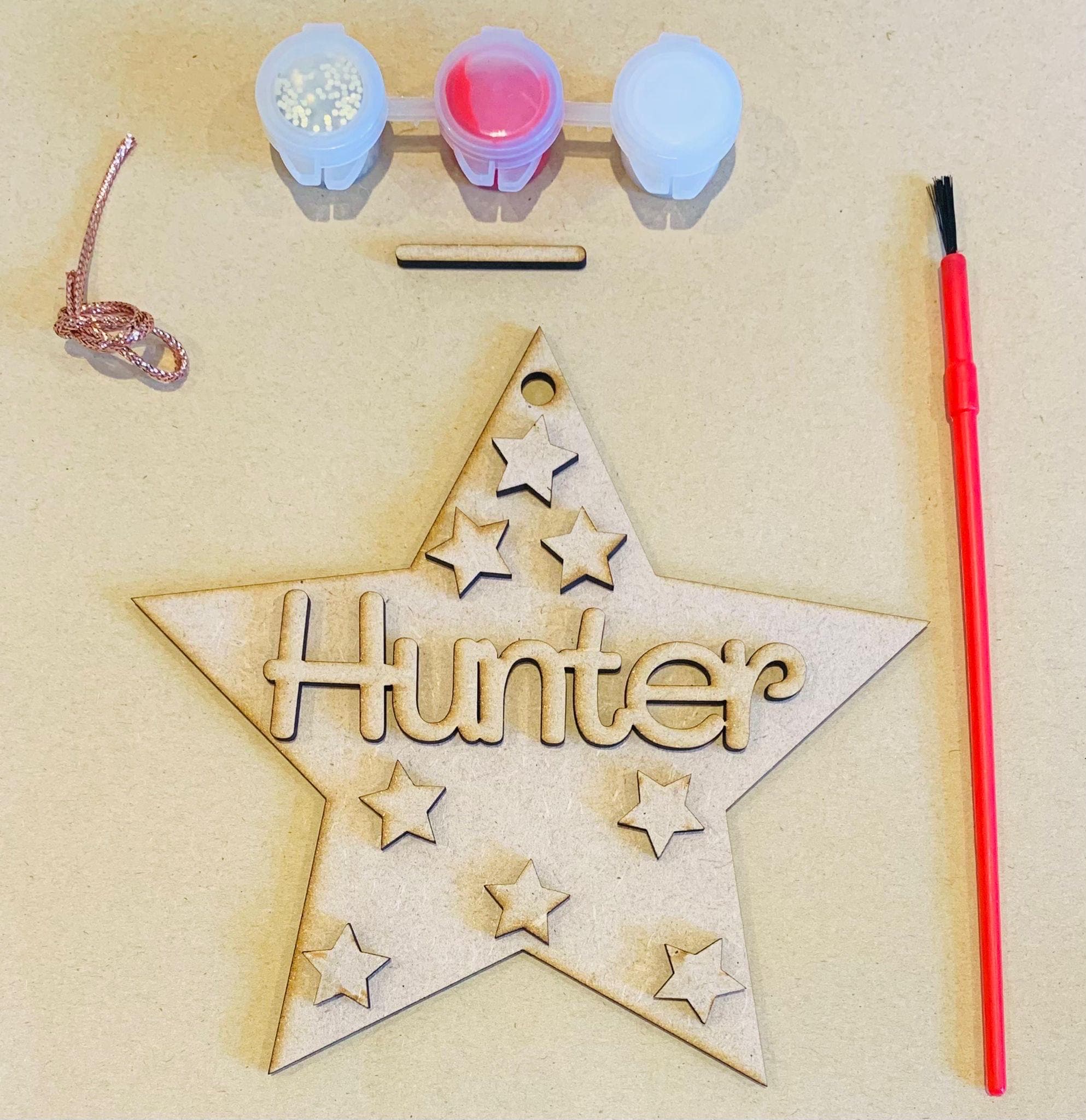 Personalized Star DIY Kit - Paint It and Glue It - Kids Star Craft Kit ...