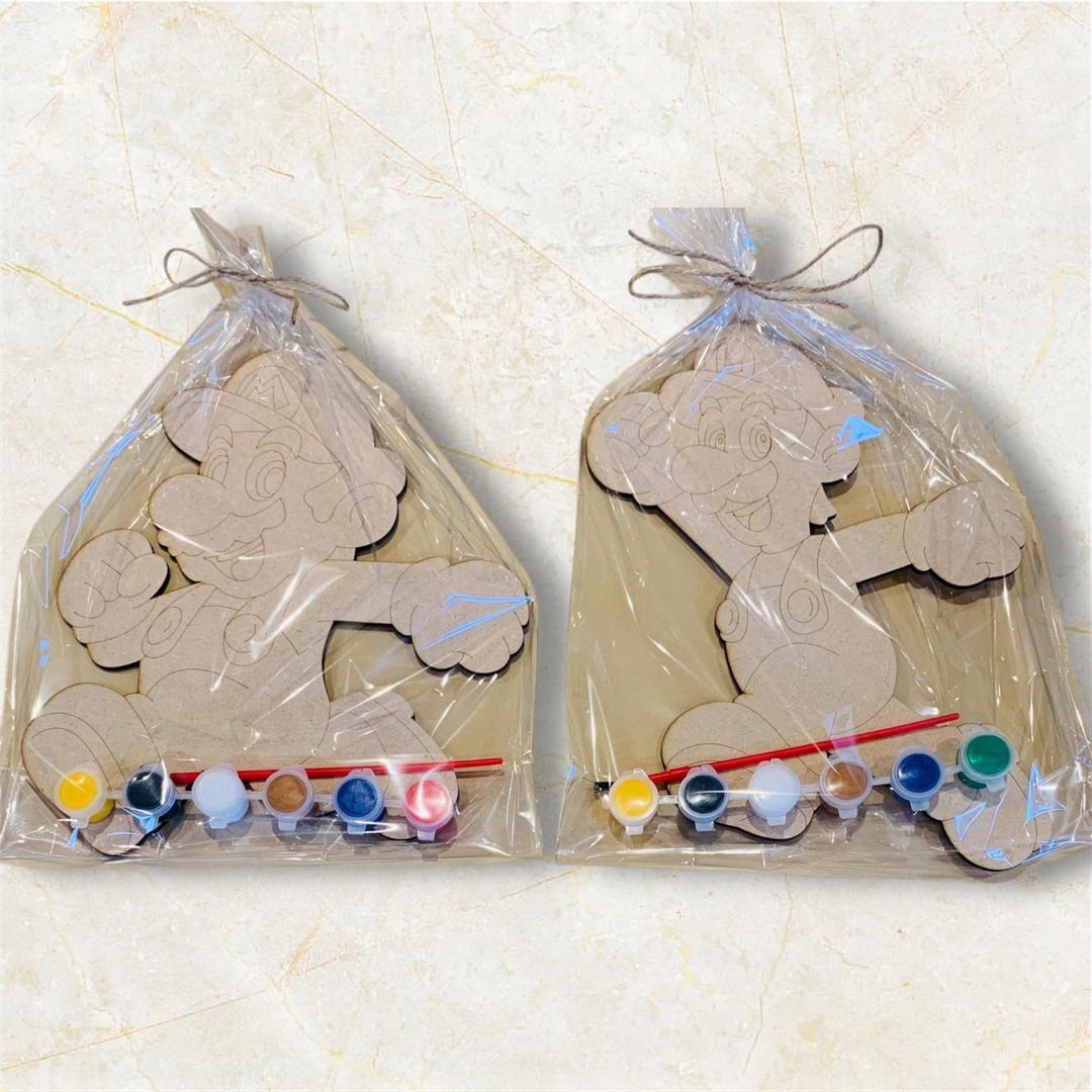 Super Mario Malen Sie Ihr eigenes Kit: Großes Gastgeschenk - Etsy.de