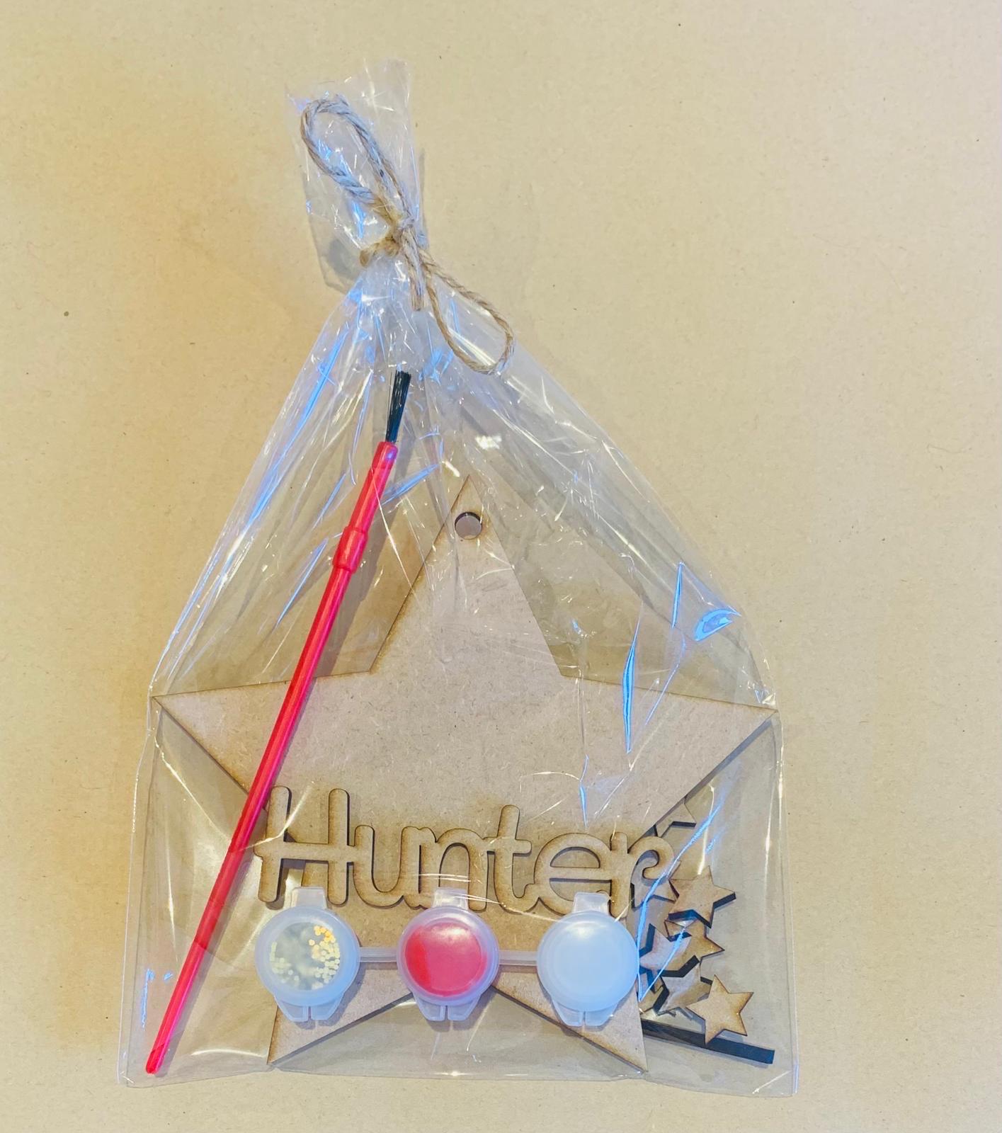 Personalized Star DIY Kit - Paint It and Glue It - Kids Star Craft Kit ...