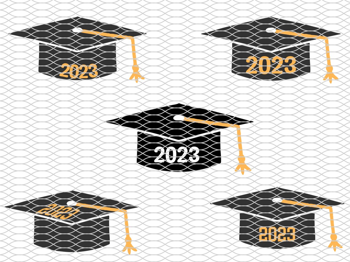 Graduation Caps Svg, Graduation Svg, Graduation Png, Class of 2023 ...