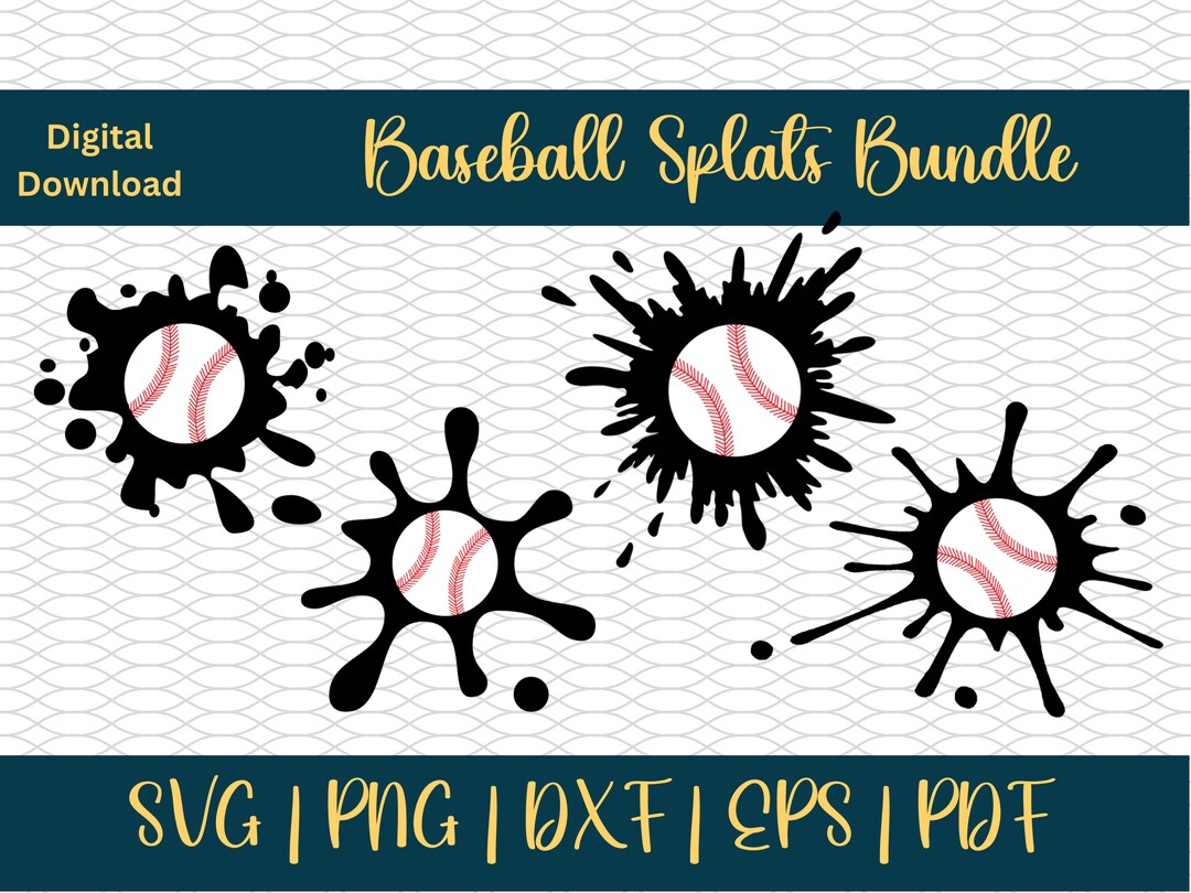 Baseball Svg, Splatter Baseball, Paint Splash Svg, Svg Files Cricut ...