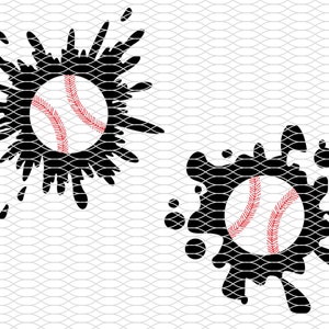 Baseball Svg, Splatter Baseball, Paint Splash Svg, Svg Files Cricut ...