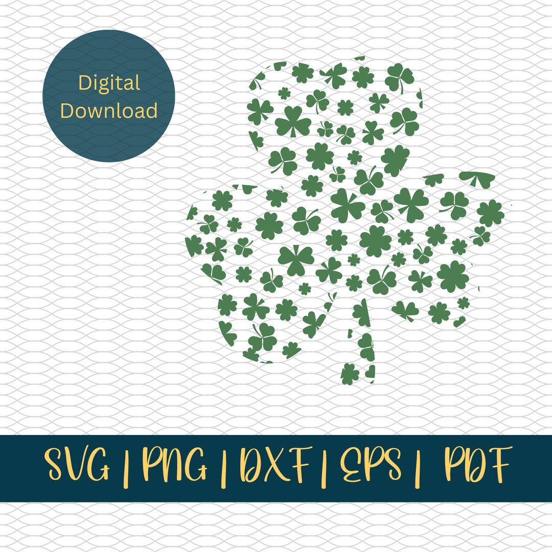 Shamrock Clover Svg, Clover Leaf SVG, Shamrock SVG, Clover Svg, St ...