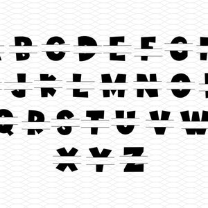 Font Monogram Svg Bundle, Split Monogram Letters Svg, Kids Monogram Svg ...