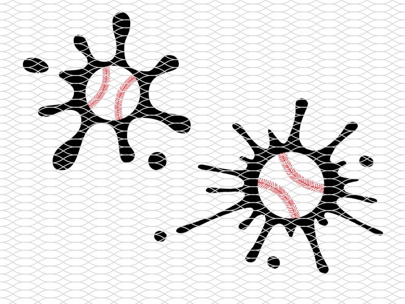 Baseball Svg, Splatter Baseball, Paint Splash Svg, Svg Files Cricut ...