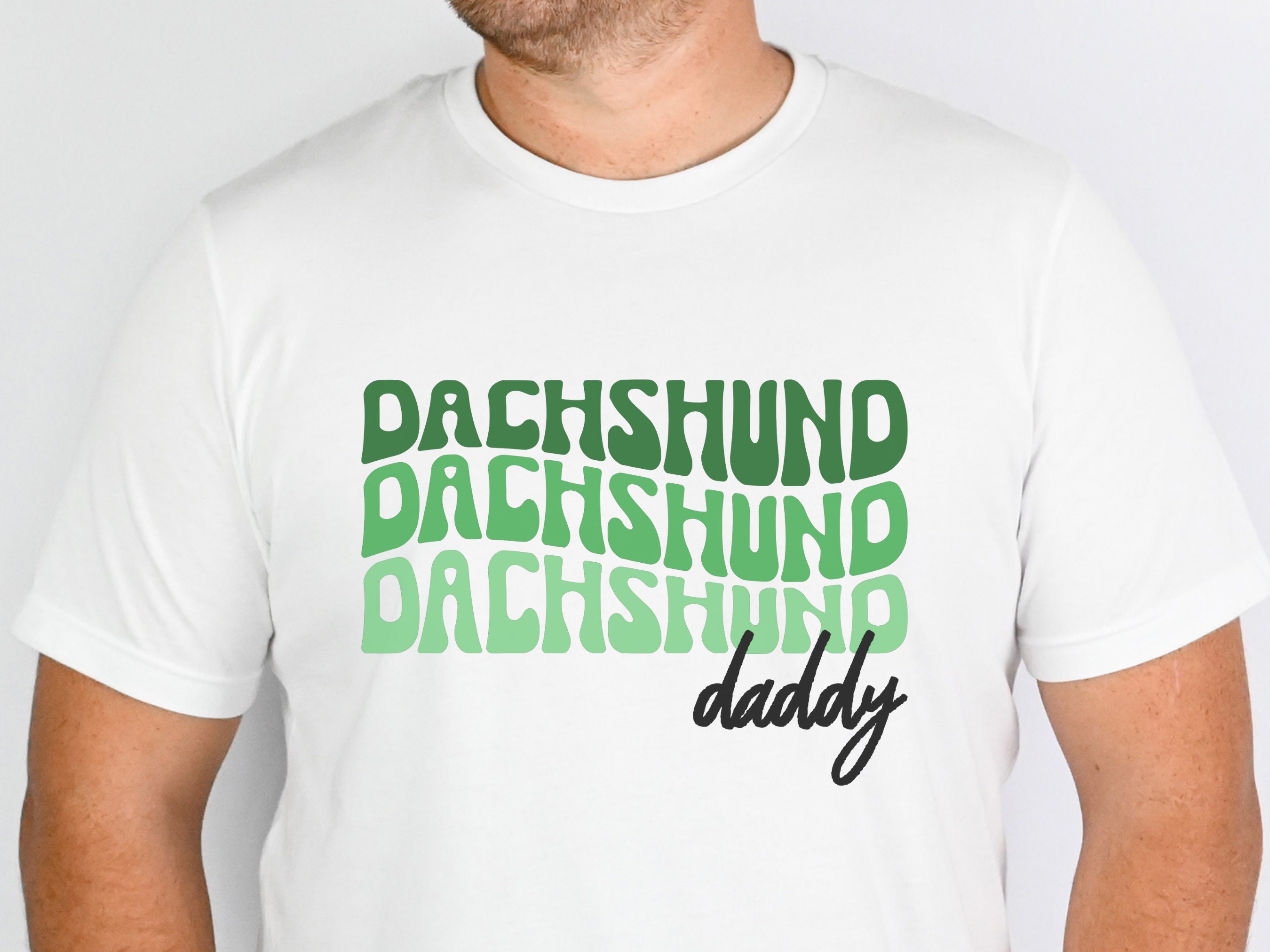 Retro Dachshund Font SVG: Wavy Letters, Wiener Dog Design (digital ...