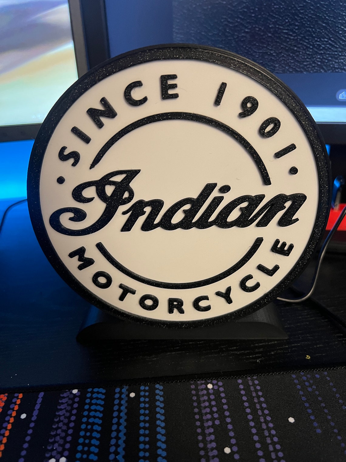 Indian Motorcycle Light up Desk Lamp RGB - Etsy