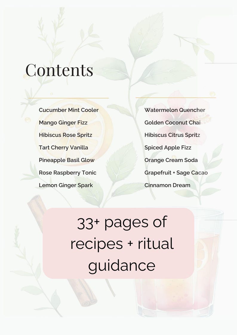 The Elixir Ritual | Herbal Mocktail Recipe Ebook for Mindful Living ...
