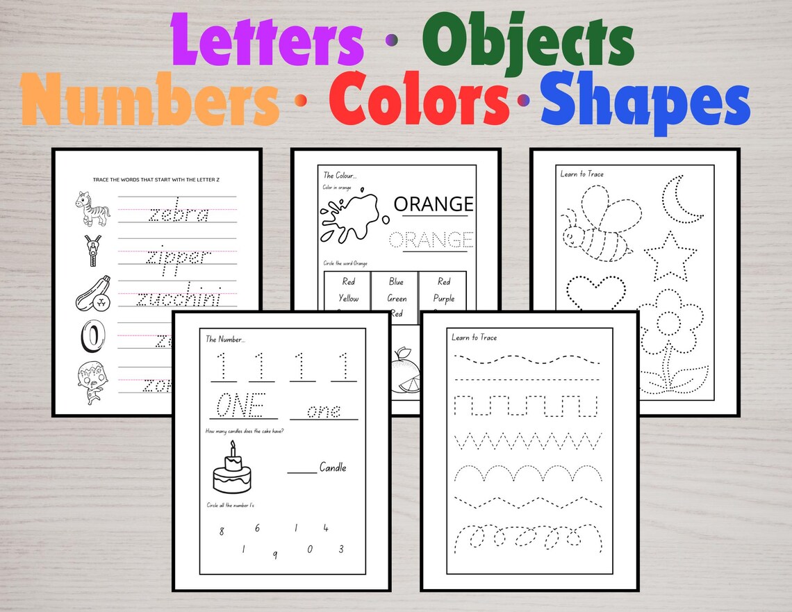 Printable Handwriting Practice Sheets for Kids | Tracing Worksheets ...