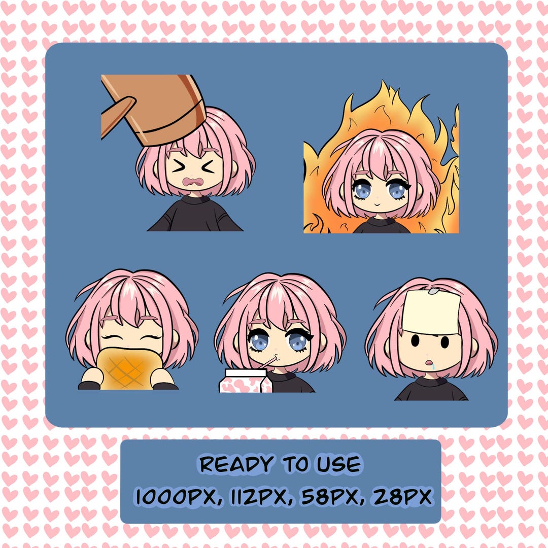 Custom Twitch Emotes | Personalized Emotes for Streamers | Cute ...