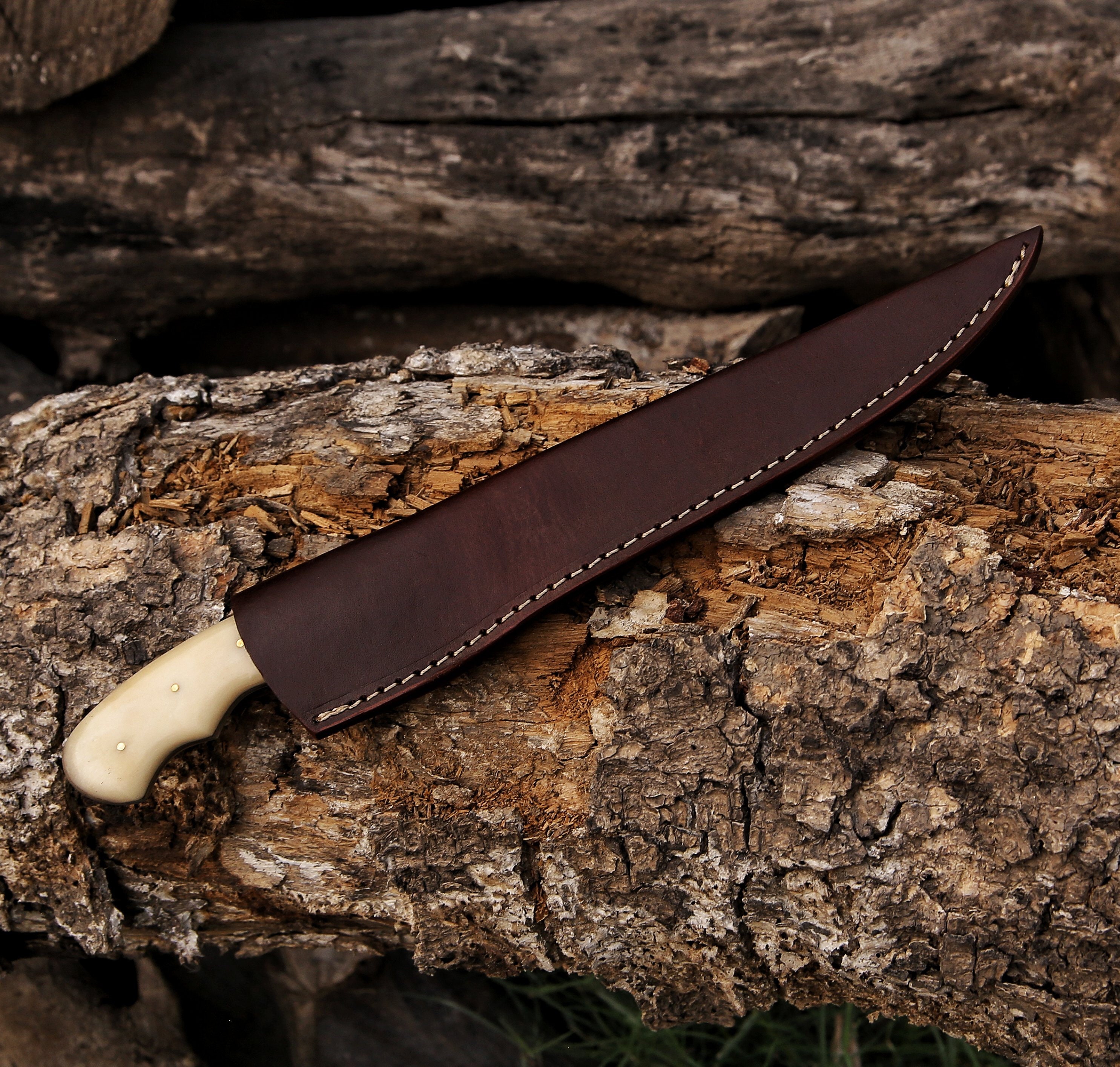 Damascus Steel Fillet Fishing Knife, Handmade Damascus Fillet Knife ...